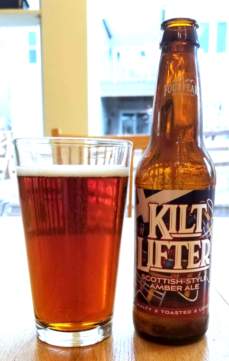 Beer review: Kilt Lifter Scottish amber ale, by Four Peaks Brewing ...